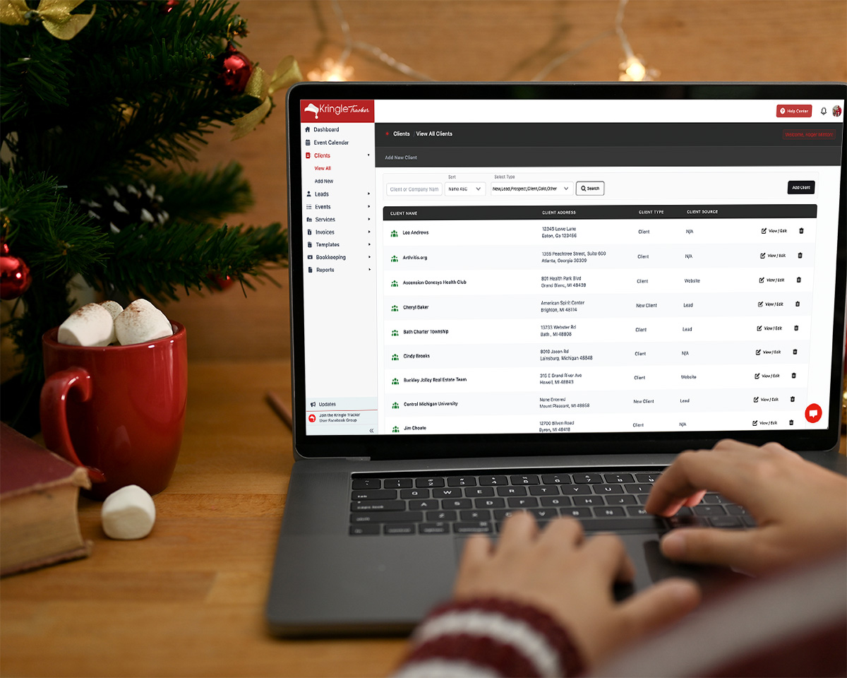 Kringle Tracker – The CRM App for Entertainers